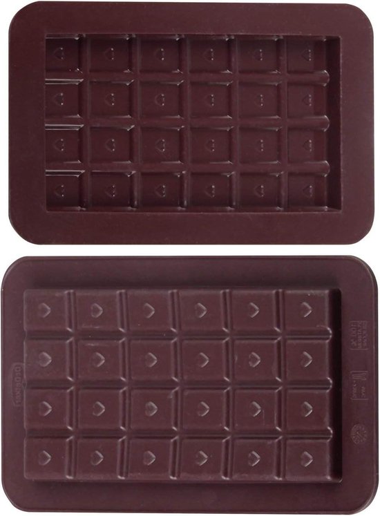 Chocolade vorm silliconen - Gietvorm Schattige bordjes - Platina ...