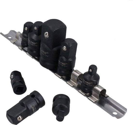 Kracht dop adapterset / Impact verloop doppenset 1/4" - 3/8" - 1/2" en ...