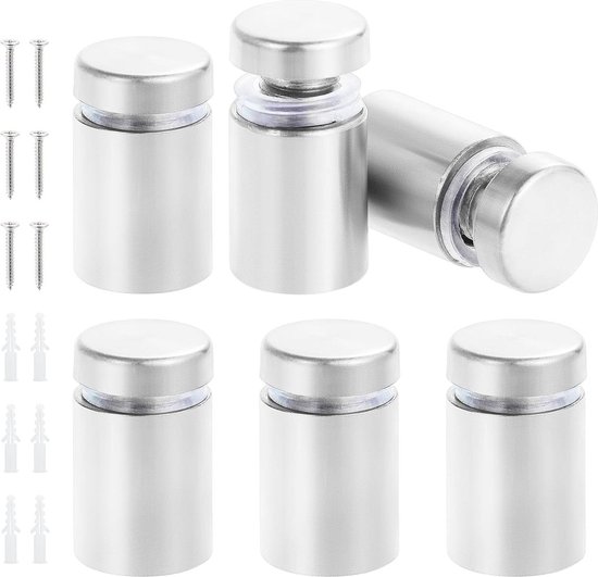 Glazen afstandsschroeven - 40 stuks - standoff bevestigingen - muur ...