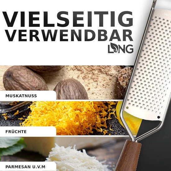 Zester rasp - premium rasp voor parmezaan, nootmuskaat, citroen, gember ...