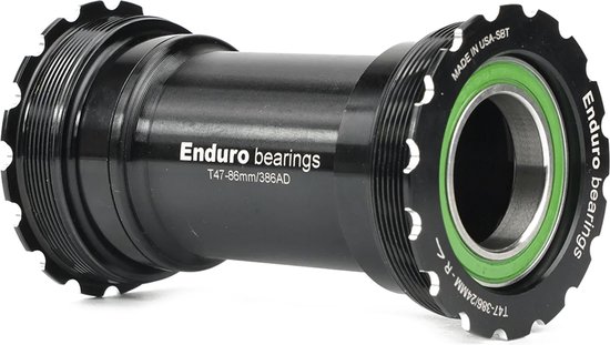 T47 Internal Bottom Bracket To 24mm - A/C SS - Black | bol