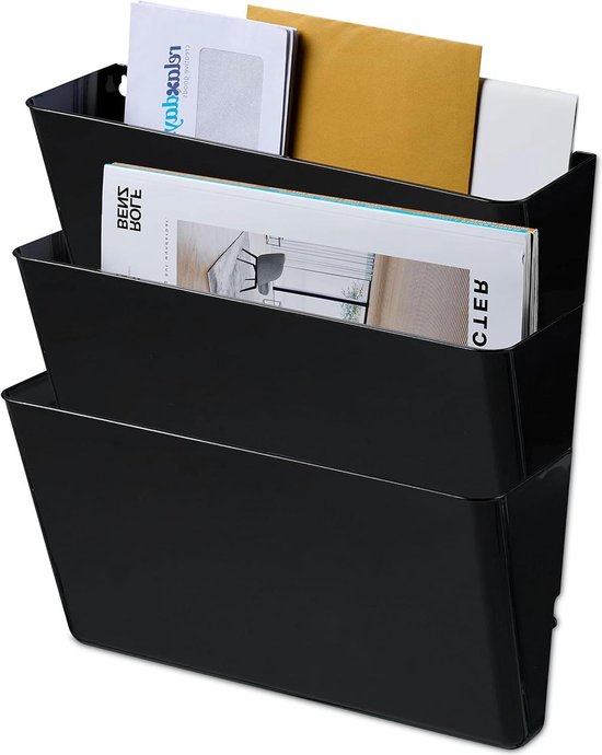 Muur Tijdschriftenrek Set van 3 Voor Flyers Brieven Magazines - Modern ...