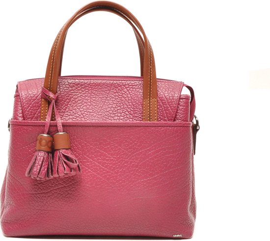 Berba Bags Chamonix Sac à main en cuir Rose (Magenta) | bol
