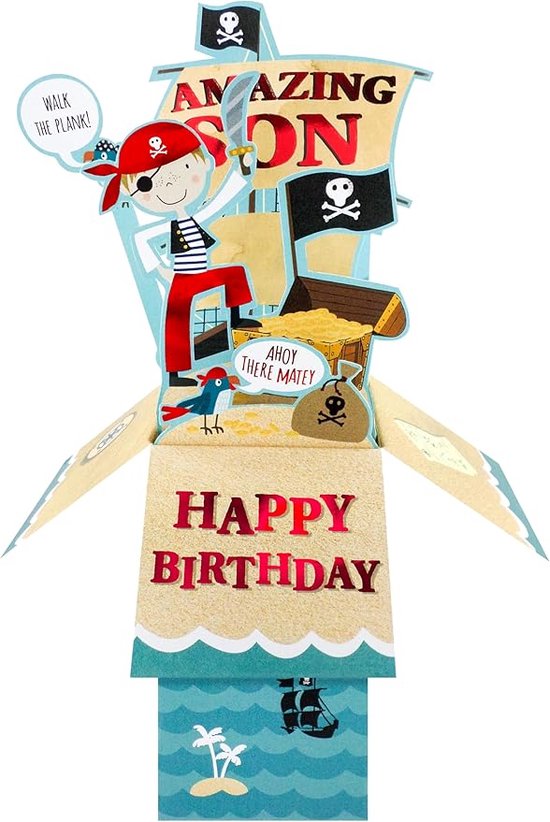 Clever Cube Ahoy there Matey Piraat Pals Ahoy! Verjaardag Pop Up ...