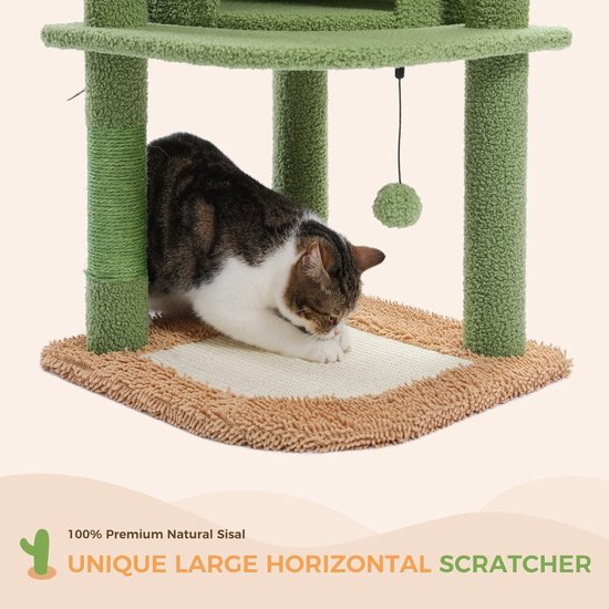 Krabpaal 106 cm Cactusvormige Kattentoren Sisal-Krabplank Grote ...