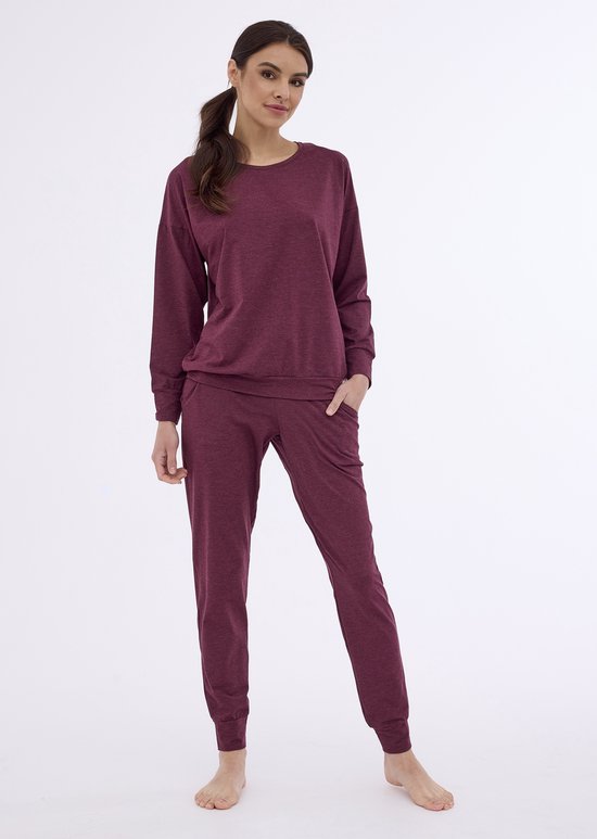 Cornette Dames Pyjama Huispak Winter Lange Mouw Lange Broek Gabi ...