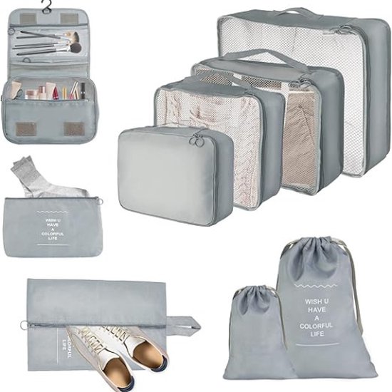 Packing Cubes Backpack - Koffer Organizer Set - Voor Backpack & Koffer ...