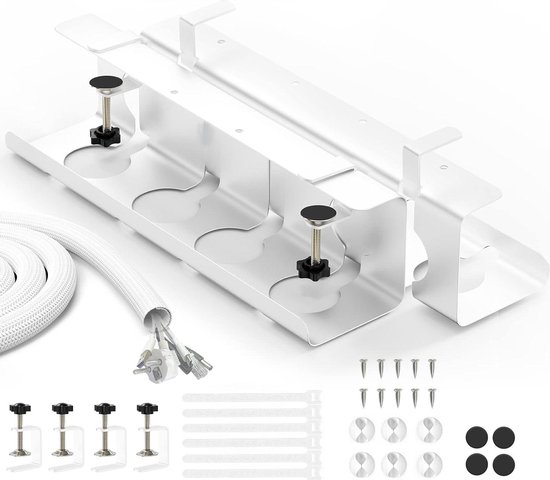 Kabelgoot - set van 2 kabelmanagement zonder boren - 43 cm kabelhouder ...