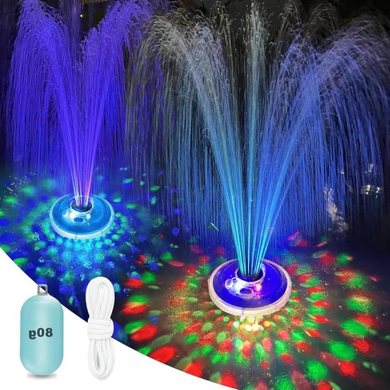 Floating Fountain with Light Show Rechargeable Battery - Anchor 2 ...