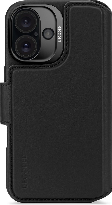 DECODED Leren Detachable Wallet Case Geschikt voor iPhone 16 - 2-in-1 ...