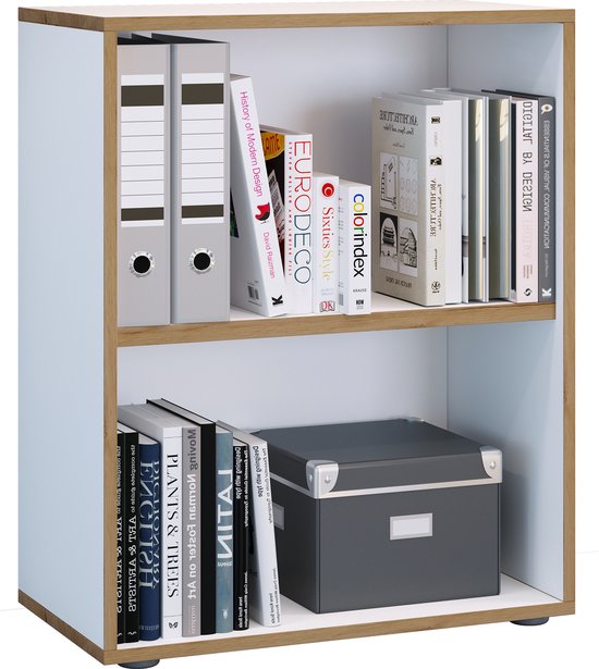 VCM Holz Büro Stand Regal Bücher Ordner Aktenregal Ordnerregal ...