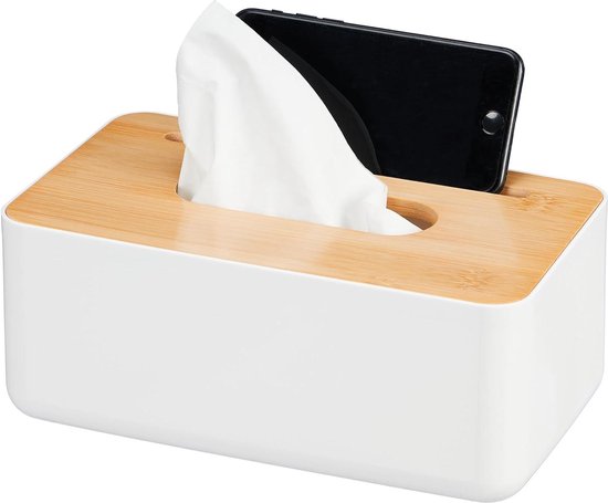 Moderne tissue box voor badkamer en WC met telefoonhouder - HBD - ca ...
