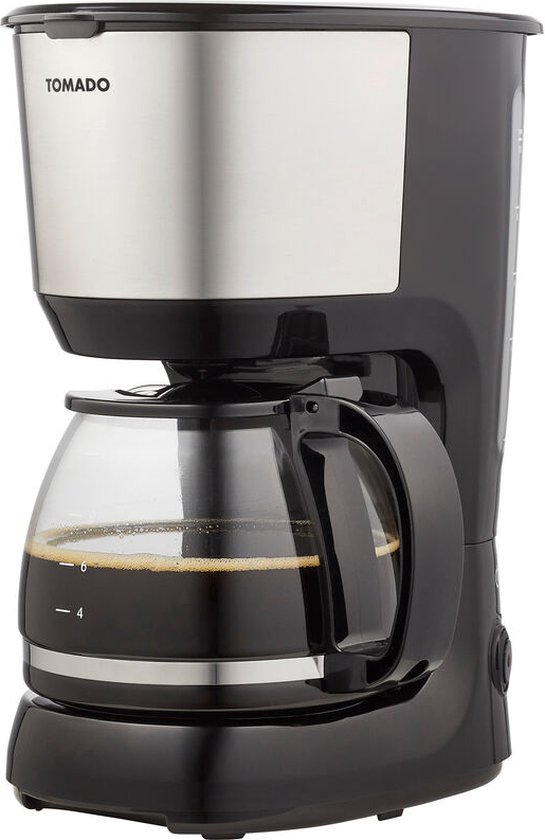 TOMADO TCM7512S Filter koffiezetapparaat - 1,25 liter - Glazen kan | bol