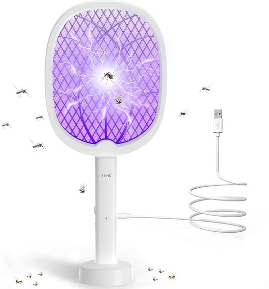 Elektrische Vliegenmepper 3000V Extra Sterke 2 in 1 USB Fly-Zapper met ...
