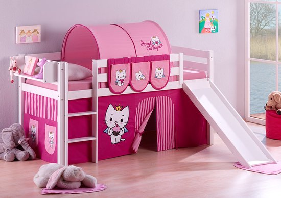 Halfhoogslaper JELLE Angel Cat Sugar met glijbaan | bol