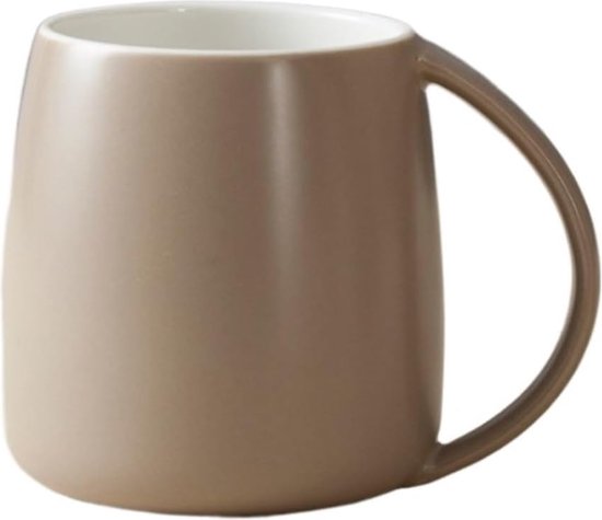 Sophia mok - beige - keramiek - 4 stuks - 400ml - rustiek - vintage ...