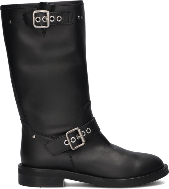 Via Roma 15 Biker Fibbie Middle Laarzen - Leer - Dames - Zwart - Maat ...
