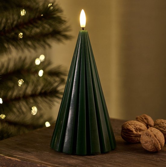 Sirius home - Laura Tree - Kerstboom - Ø9,5/H20cm - Groen - LED licht | bol