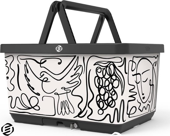 Equivera Fietsbak - Fietsmand - Fietskrat - Fiets Mand - Fietsmanden ...