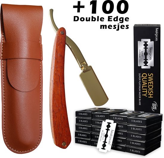 Premium Shavette - Klassiek Scheermes - Barbier - 100 Double Edge ...