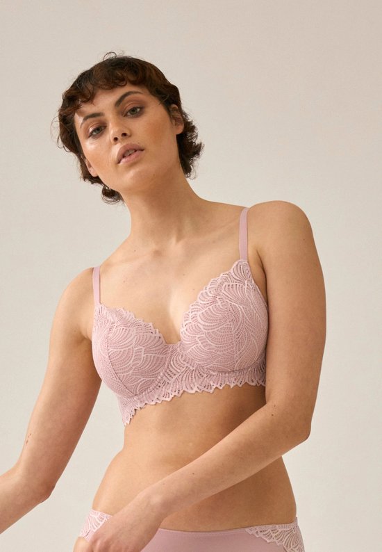 Naturana beugel BH met voorgevormde cups maat 90D pink rose | bol