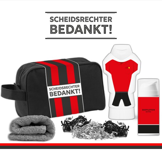 Geschenkset "Scheidsrechter bedankt!" - 450 gram | Toilettas Cadeau ...