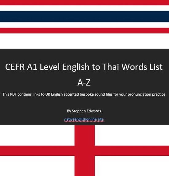 CEFR A1 Level English to Thai Words List (ebook), Stephen Edwards ...