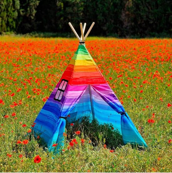 Tipi Tent - Voor Kinderen - Pop Up Tent - Speeltent - Vlaggen en ...