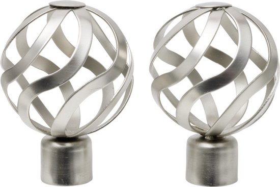 Gifi Diffusion - gordijnrail eindknop - Ø20mm - geborsteld aluminium ...