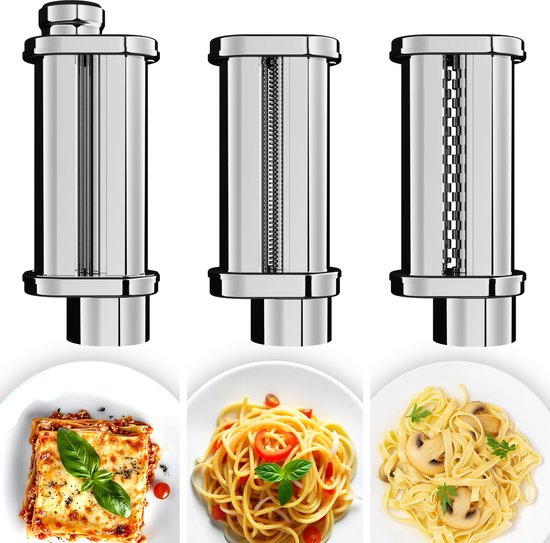 Fentic Set Pastaroller Spaghettisnijder en Fettuccinesnijder - Pasta Maker Geschikt... | bol