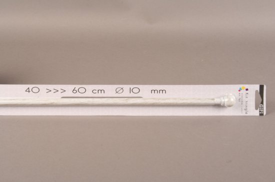 Gifi Diffusion - Uitschuifbare gordijnroede - 40-60 cm - met kogeleinde ...