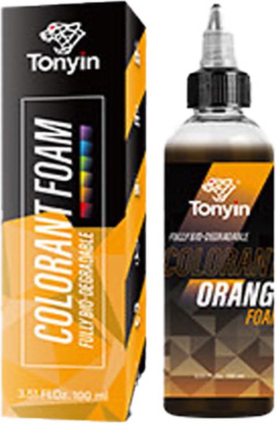 TONYIN | Colorant foam | Kleurstof | Schuim | oranje | 100ml | Auto ...