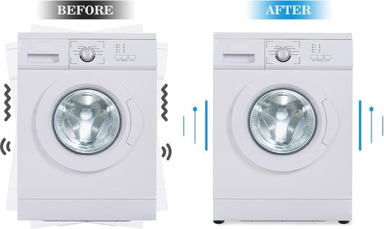 Trillingsdemper Wasmachine 4-delig Anti-vibratiemat Wasmachine ...