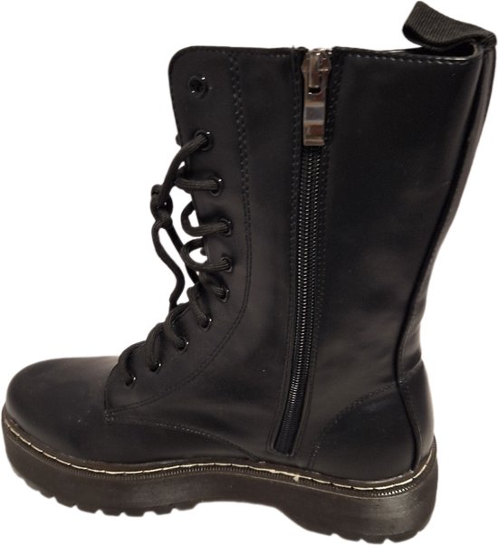 JUMEX-VETER BOOTS - HALF HOOG-IMITATIE LEER-DR MARTENS STYLE-39 | bol