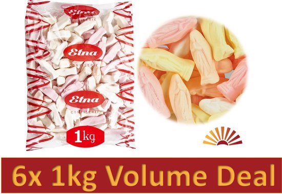 Etna Onze-Lieve-Vrouwtjes guimauve 5 kg - maria snoepjes - schuimpjes ...