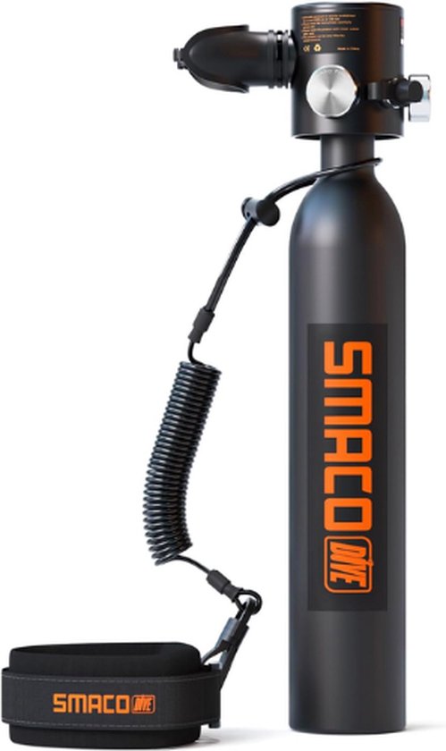 Smaco Duikfles Mini - Scuba duiken - 0,5 liter - 10 minuten duiktijd | bol