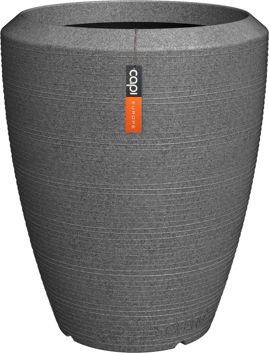 Capi Europe - Vaas elegant Arc Granite - 80x93 - Antraciet - Bloempot ...