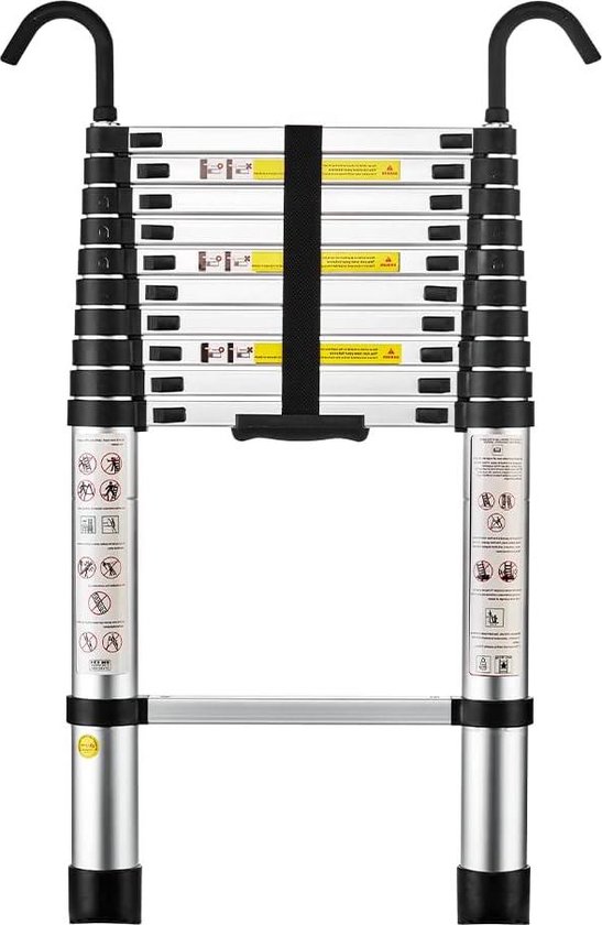 Telescopische ladder 32 m - Aluminium - Doe-het-zelf - Opvouwbaar ...