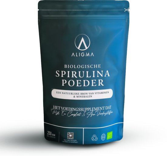 Aligma Biologische Spirulina Poeder: 250 gram - hét voedingssupplement ...