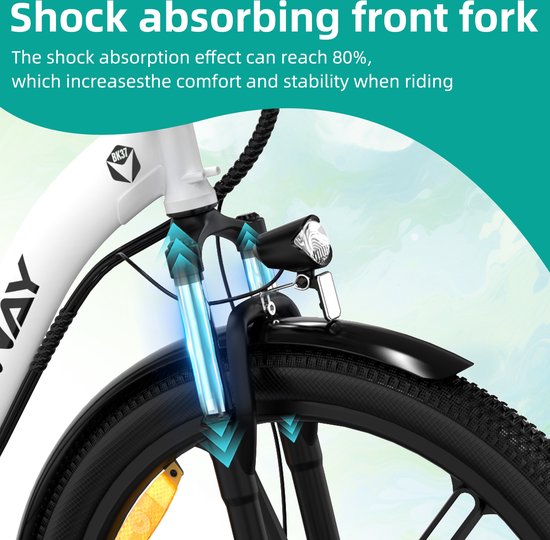 Hitway BK37 - Elektrische Fiets- 26 inch E-Bike Opvouwbaar - 250W - 7 ...