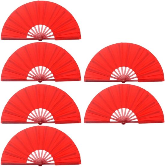 Opvouwbare Handheld Retro Fan - 6 Pcs Tai Chi Fan Japanse Stijl Fans | bol