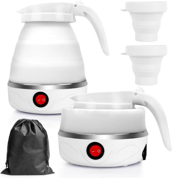 RANJIMA® Draagbare Waterkoker - Mini Waterkoker - Opvouwbare Waterkoker ...