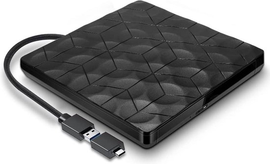 Externe cd-dvd-drive USB 3.0 USB-C draagbare dvd-cd-lezer en brander ...