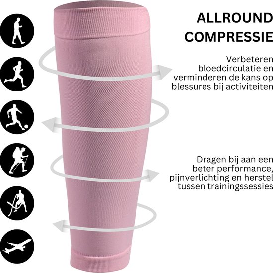U Fit One 1 Paar Compressie Kuitbrace - Kuit Sleeve - Elastisch ...