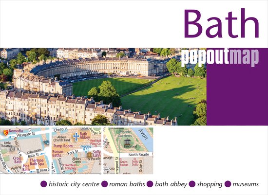 PopOut Maps- Bath PopOut Map - pocket size, pop up map of Bath city ...