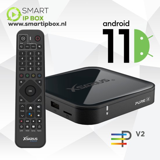Xsarius Pure 2 – 4K UHD Android 11 Media Streamer | bol