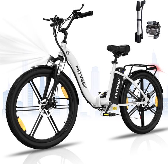 Hitway BK37 - Elektrische Fiets- 26 inch E-Bike Opvouwbaar - 250W - 7 ...