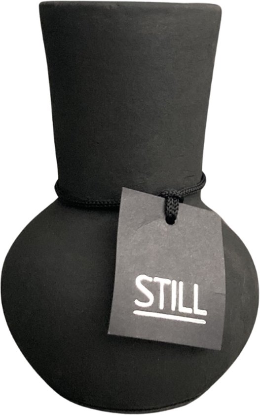STILL - Kleine Flesvaas - Black Series - Zwart - 14 x 10 cm | bol