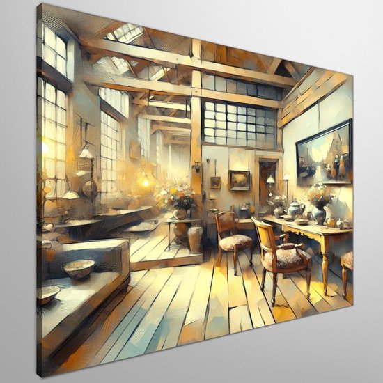 Abstract vermeer schilderij | Poëtisch Vermeer: Een Abstracte ...