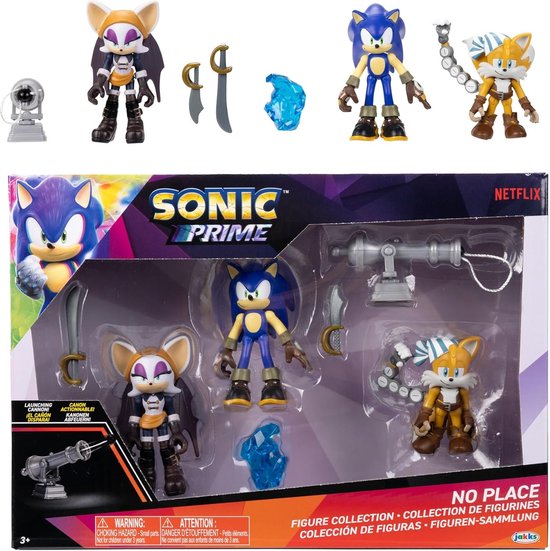 Sonic The Hedgehog - Prime Set met figuren Multipack 18x25cm - Netflix ...